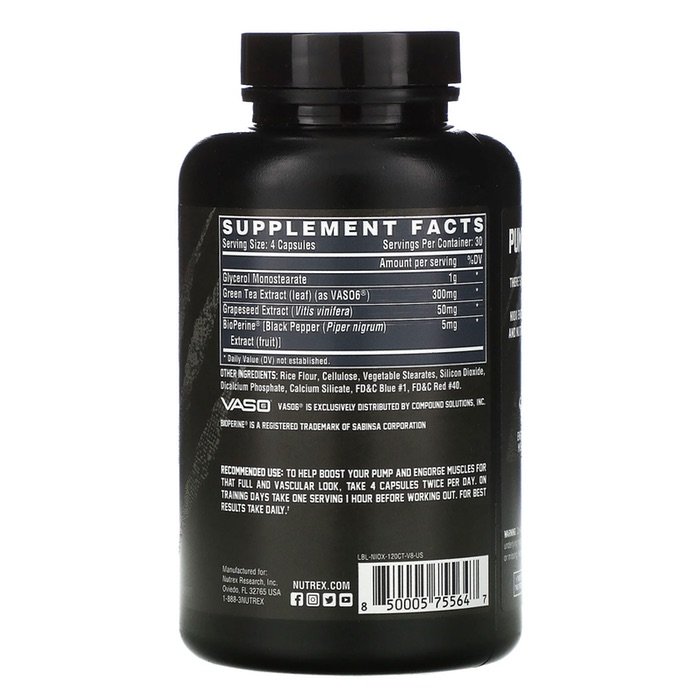 Buy Nutrex NIOX 120 Caps | Post Workout | Hyjiyastore