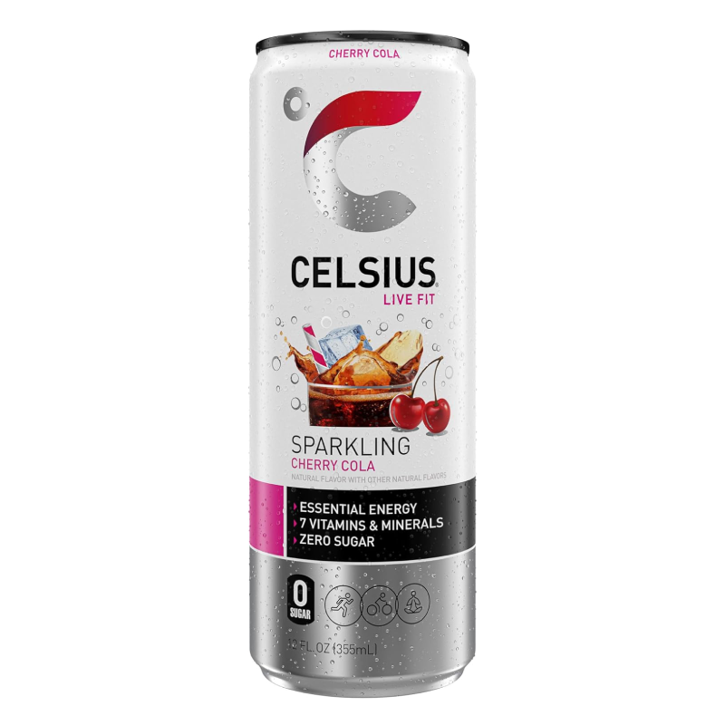 Buy Celsius Live Fit Sparkling Water 355ml 12 Pcs in Box - Cherry Cola ...