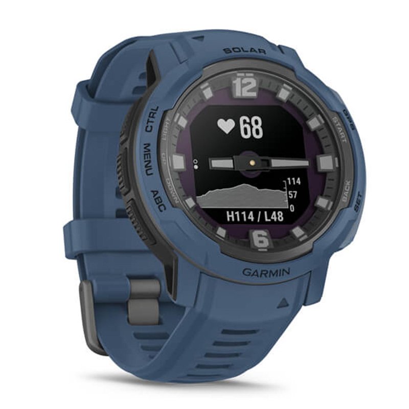 Buy Garmin Instinct Crossover Solar Standard Edition Watch - Tidal Blue ...