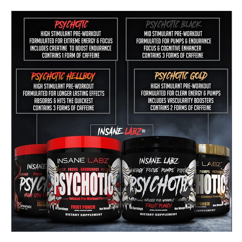 Buy Insane Labz Psychotic Hellboy Edition 35 Servings - Blue Raspberry ...