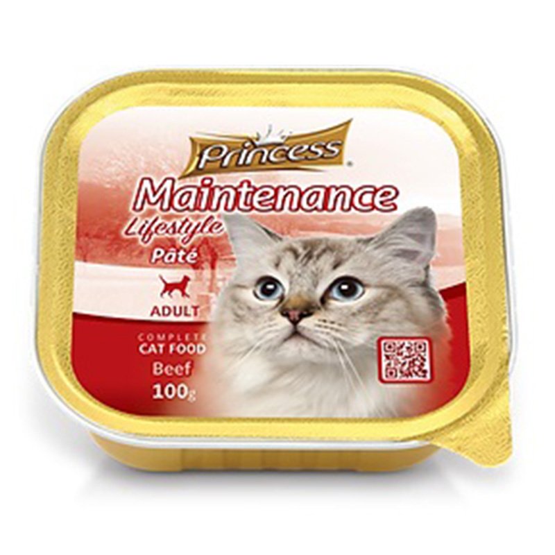 Buy Princess Adult Cat maintenance Life Style Pate Food Beef Flavour ...