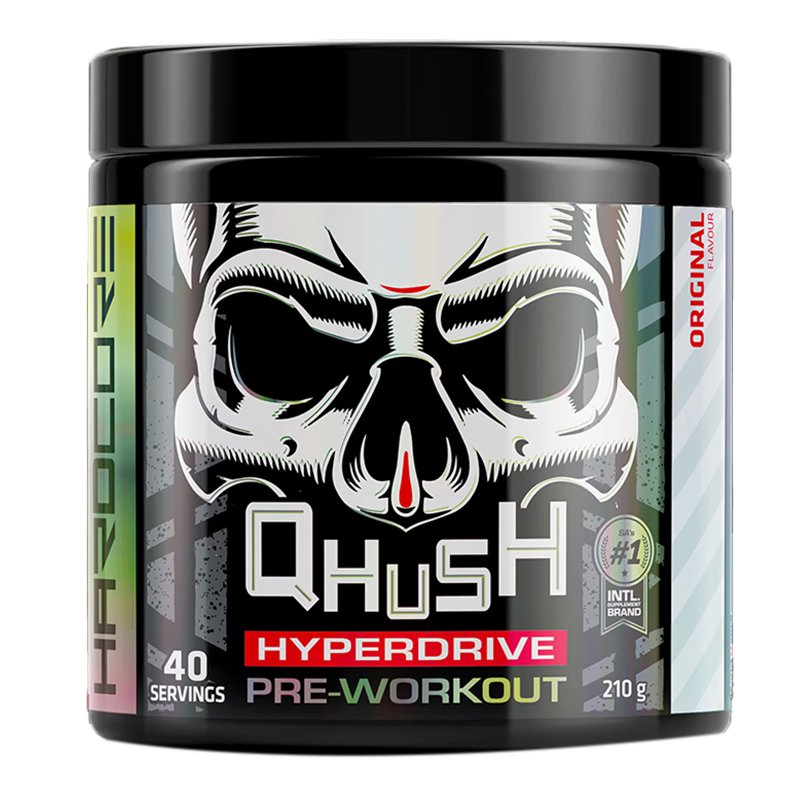 Buy USN Qhush Hyperdrive Original Pre Workout 40 Servings 210 G in ...