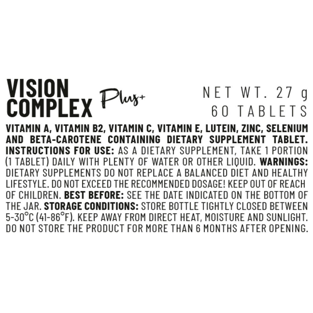 Buy Vitacorp Plus Vision Complex 60Tabs in Dubai, Abu Dhabi, Sharjah, UAE | Hyjiastore.com