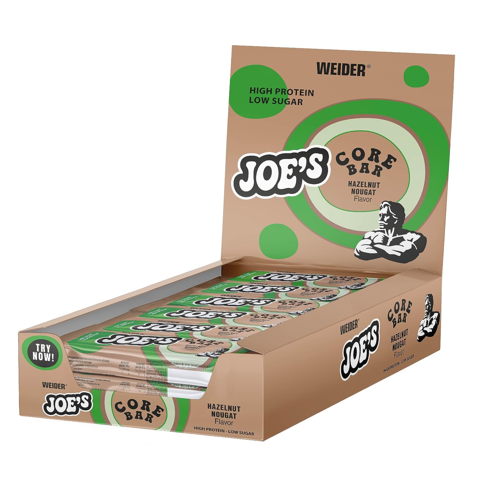 Buy Weider Joes Core Bar 45 G 12 Pcs in Box - Nougat Hazelnut in Dubai, Abu Dhabi, Sharjah, UAE ...